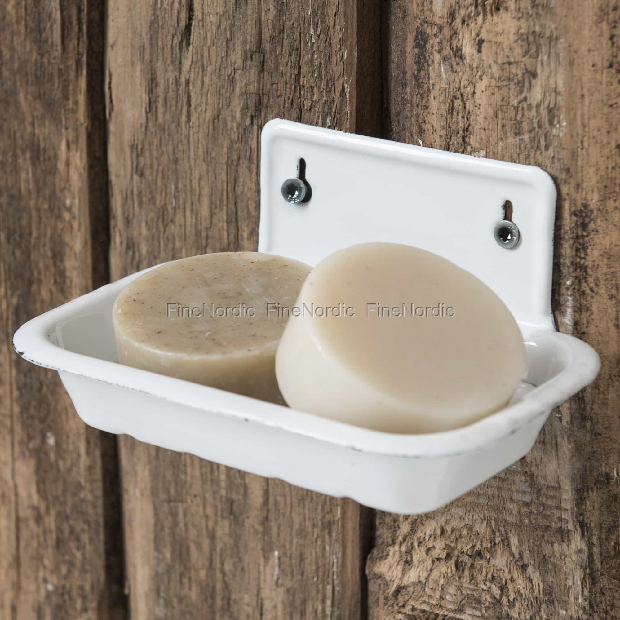 Ib Laursen Soap Dish - Enamel - White