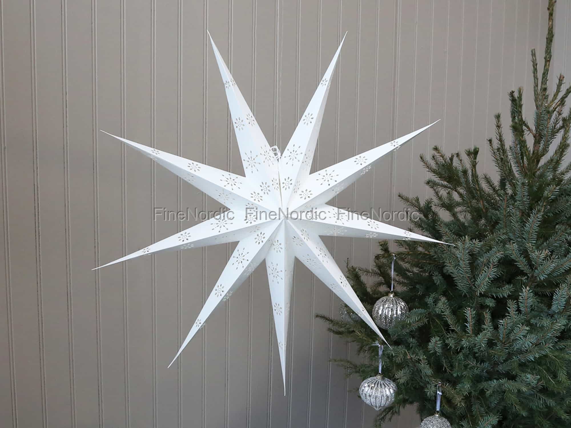 Chic Antique Vintage Paper Star Antique Cream B