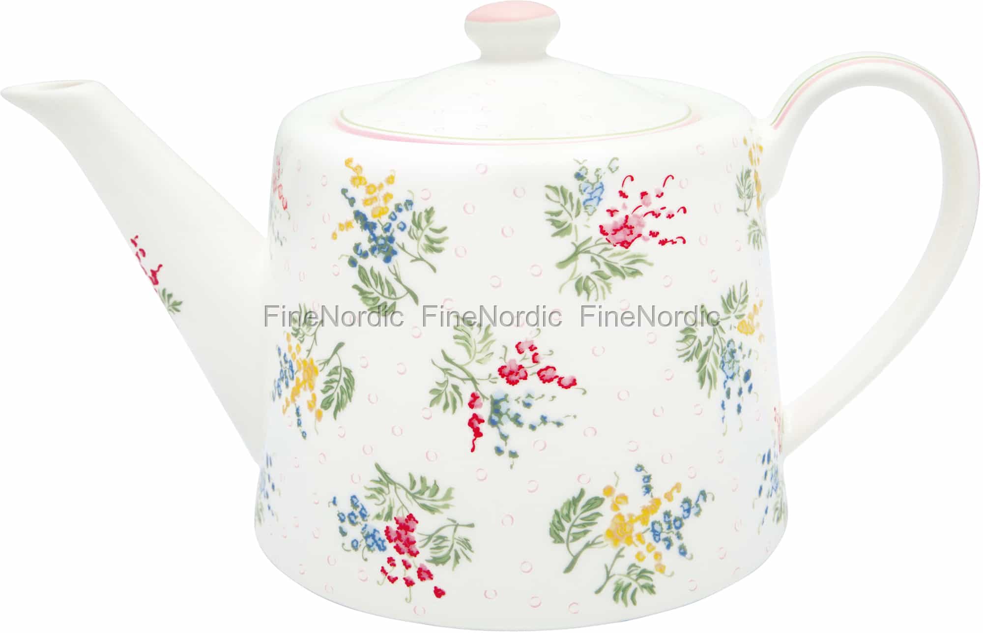GreenGate Teapot Mira White