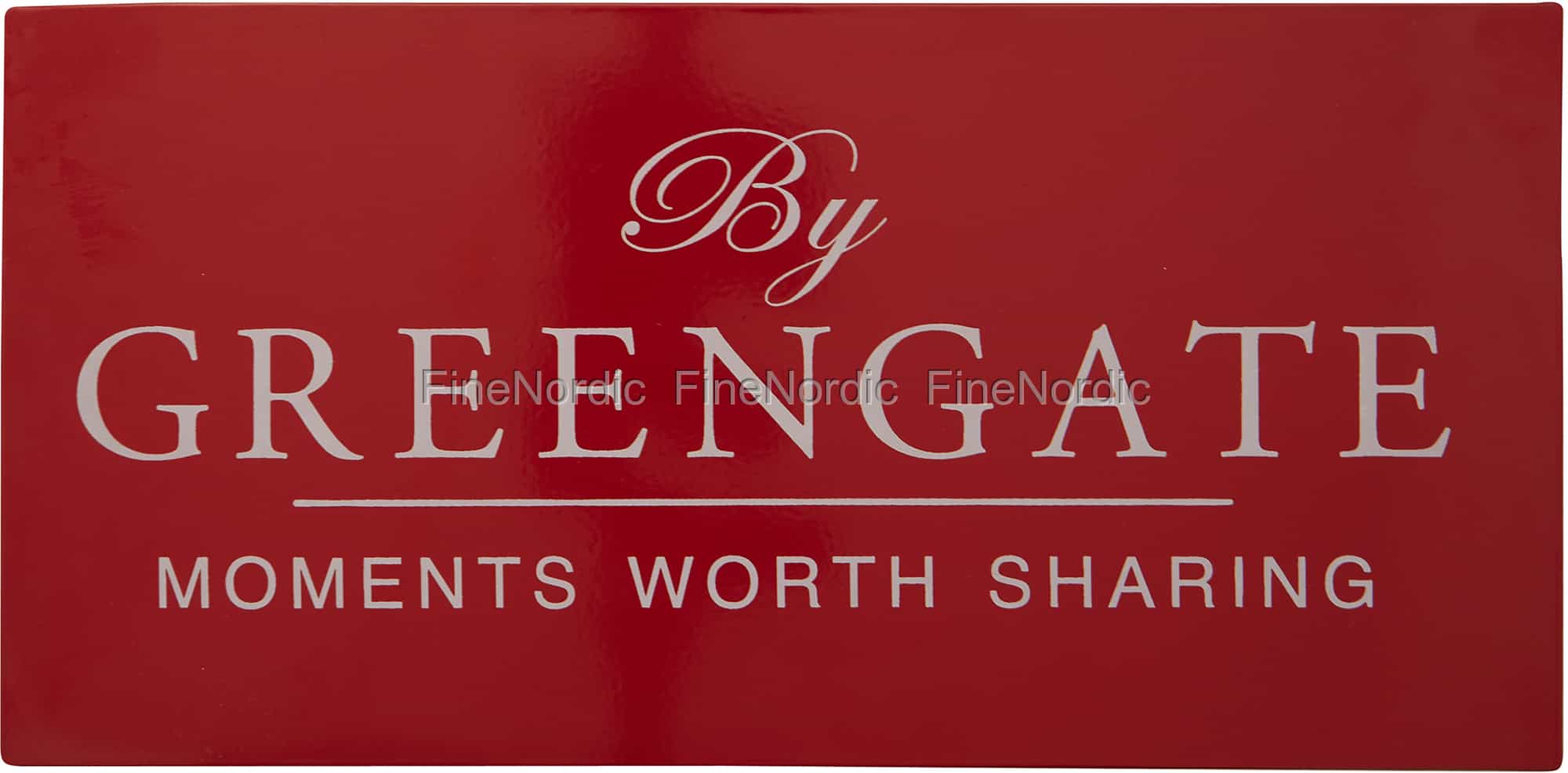 GreenGate Metal Sign Red