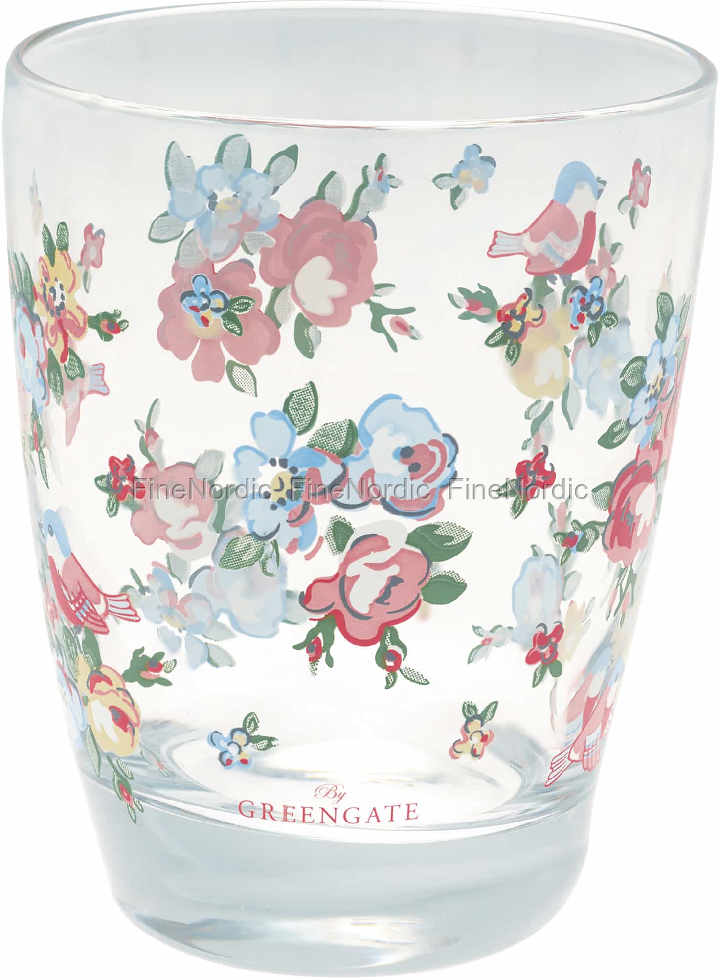 GreenGate Water Glass Ellie White