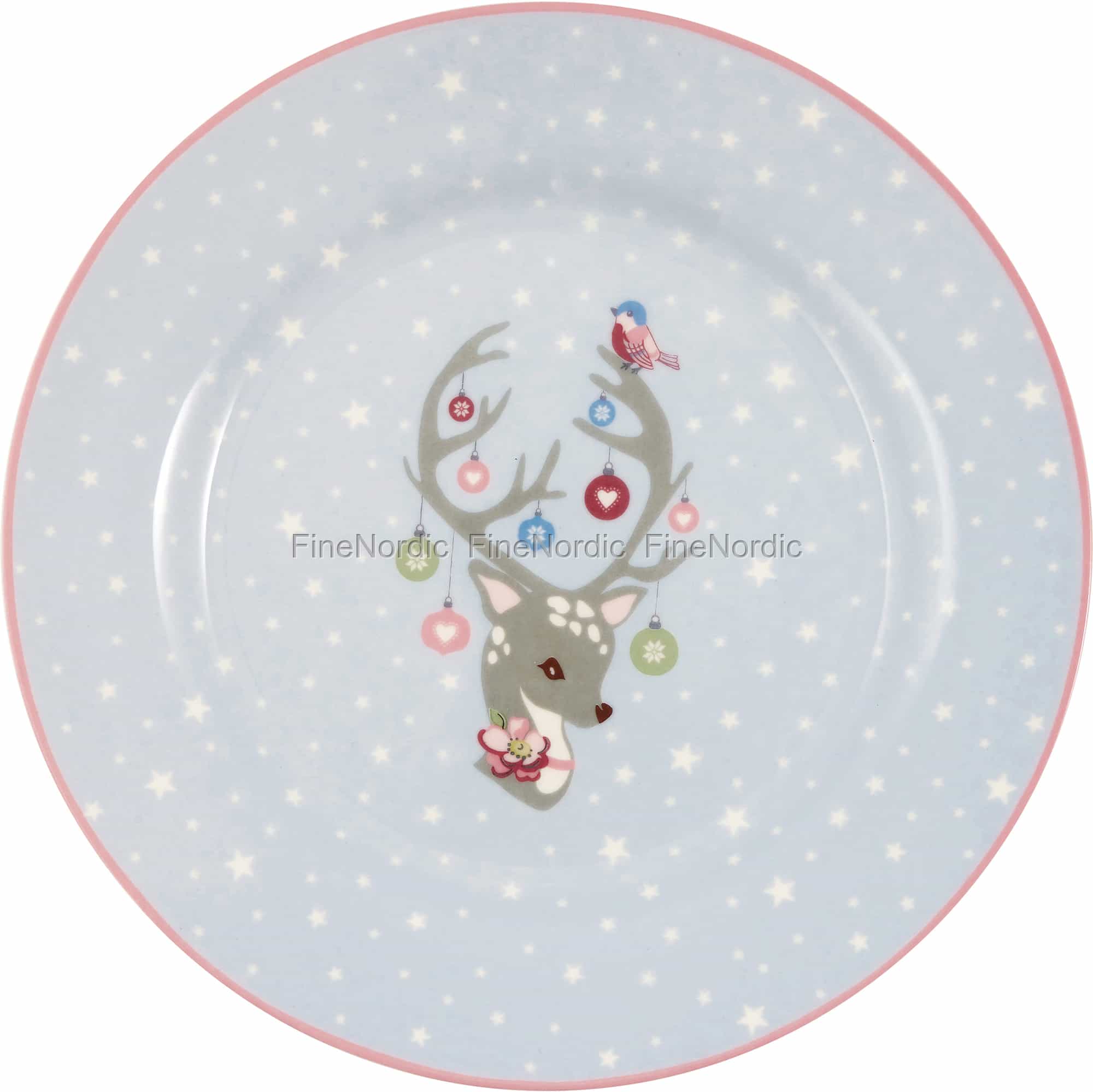 GreenGate Kids Plate Dina Pale Blue