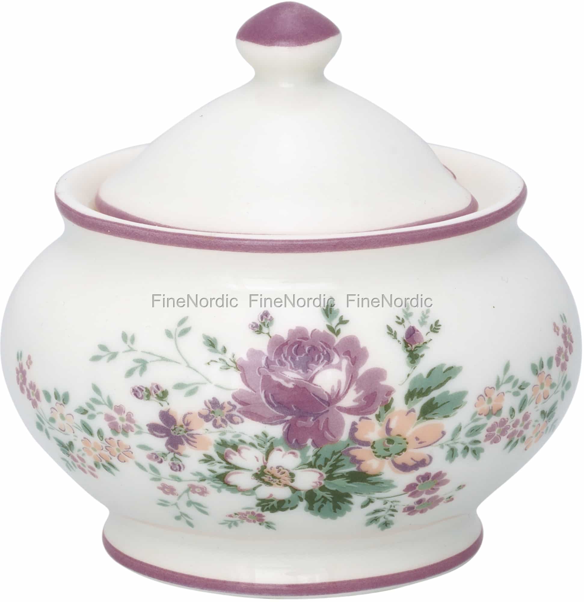 GreenGate Sugar Pot Round Marie Dusty Rose