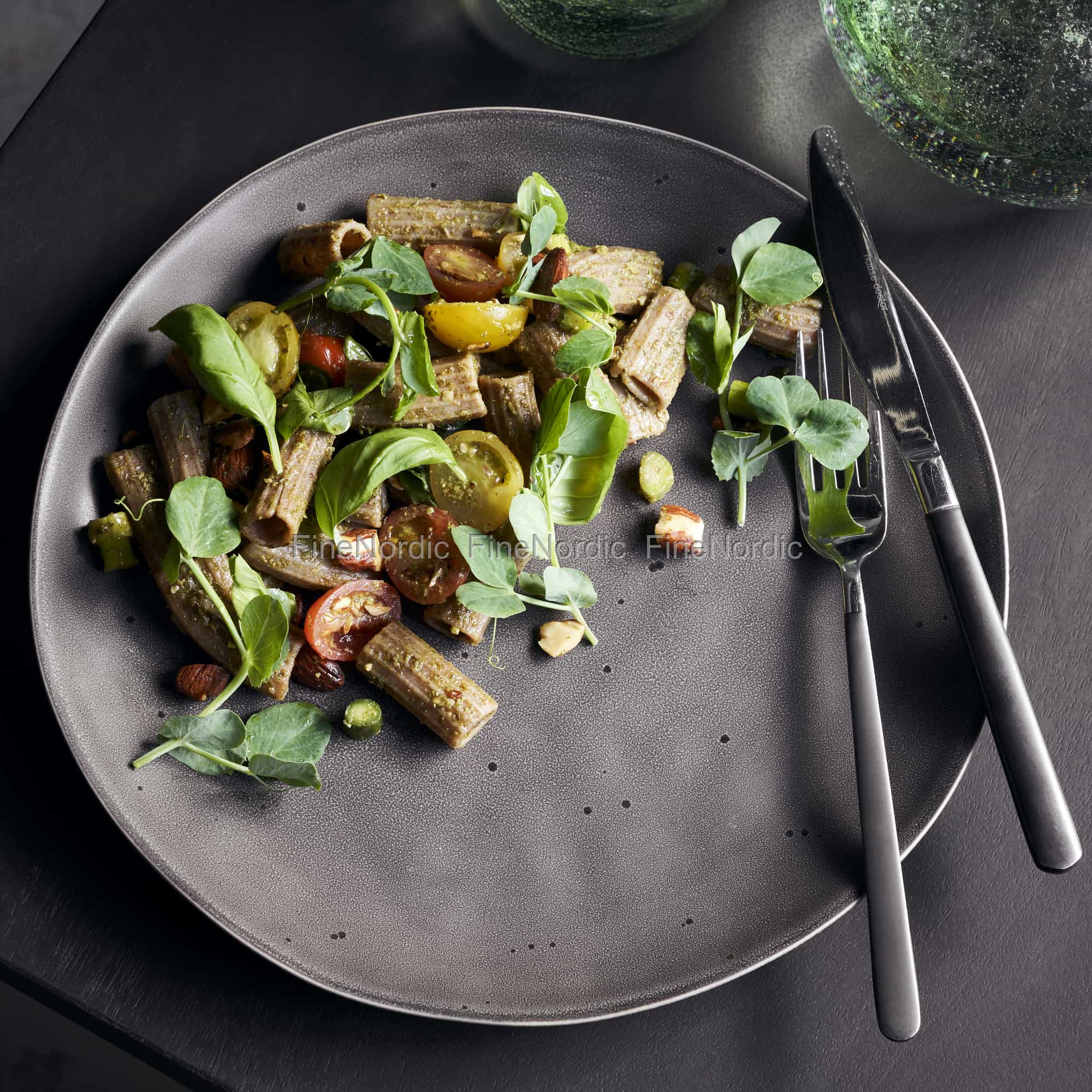 House Doctor Dinner Plate Rustic Dark Grey