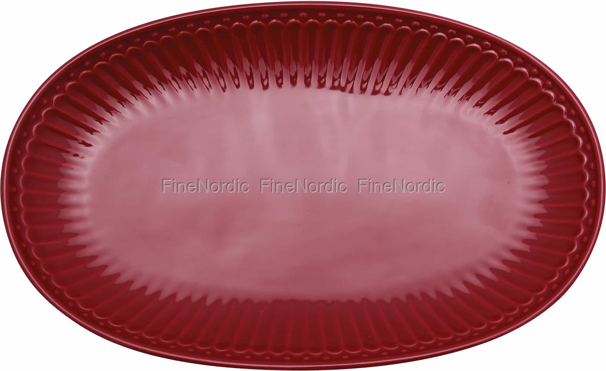 GreenGate Plate Biscuit Plate Alice Claret Red