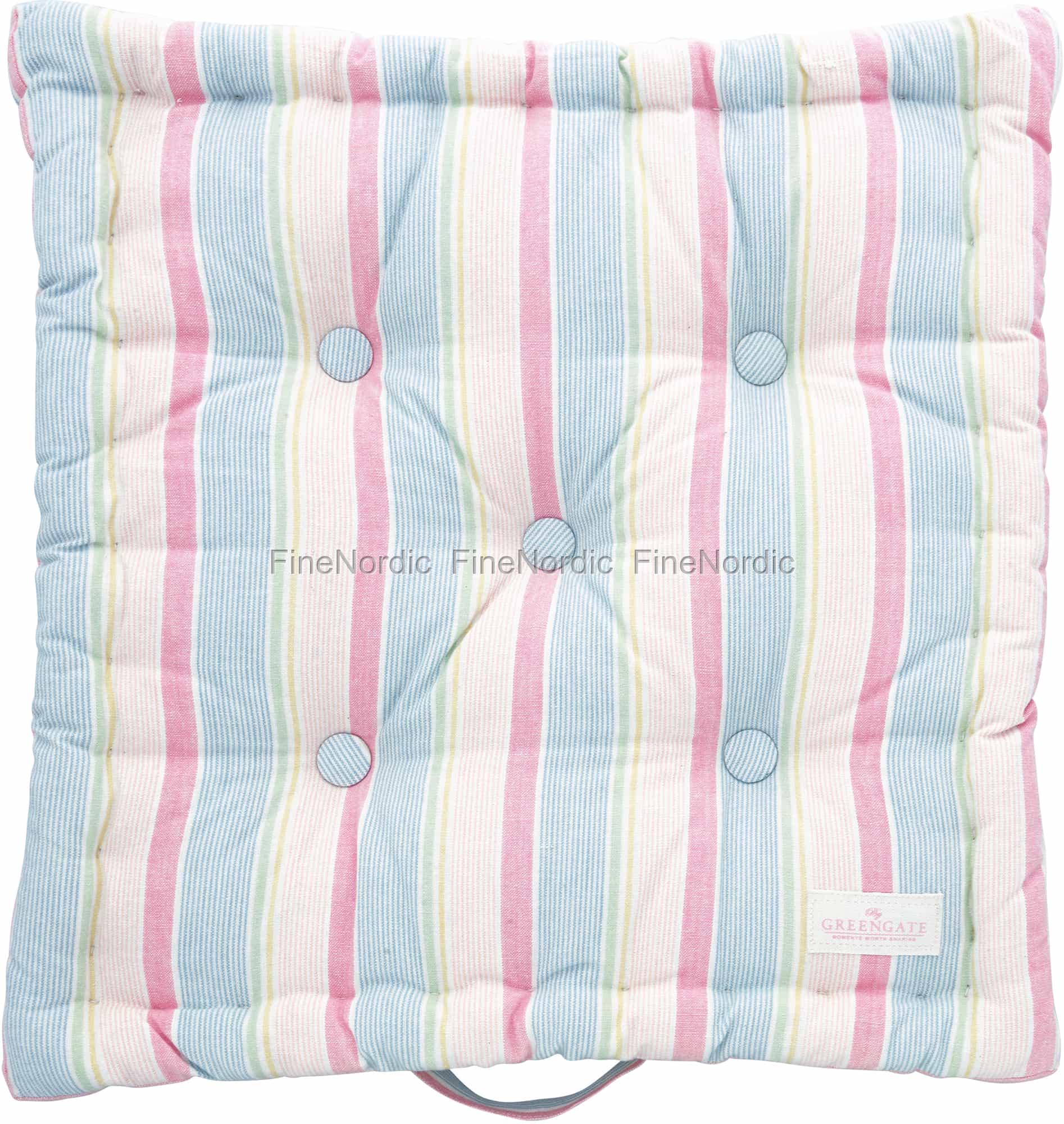 GreenGate Box Cushion Payton White 50 x 50 cm
