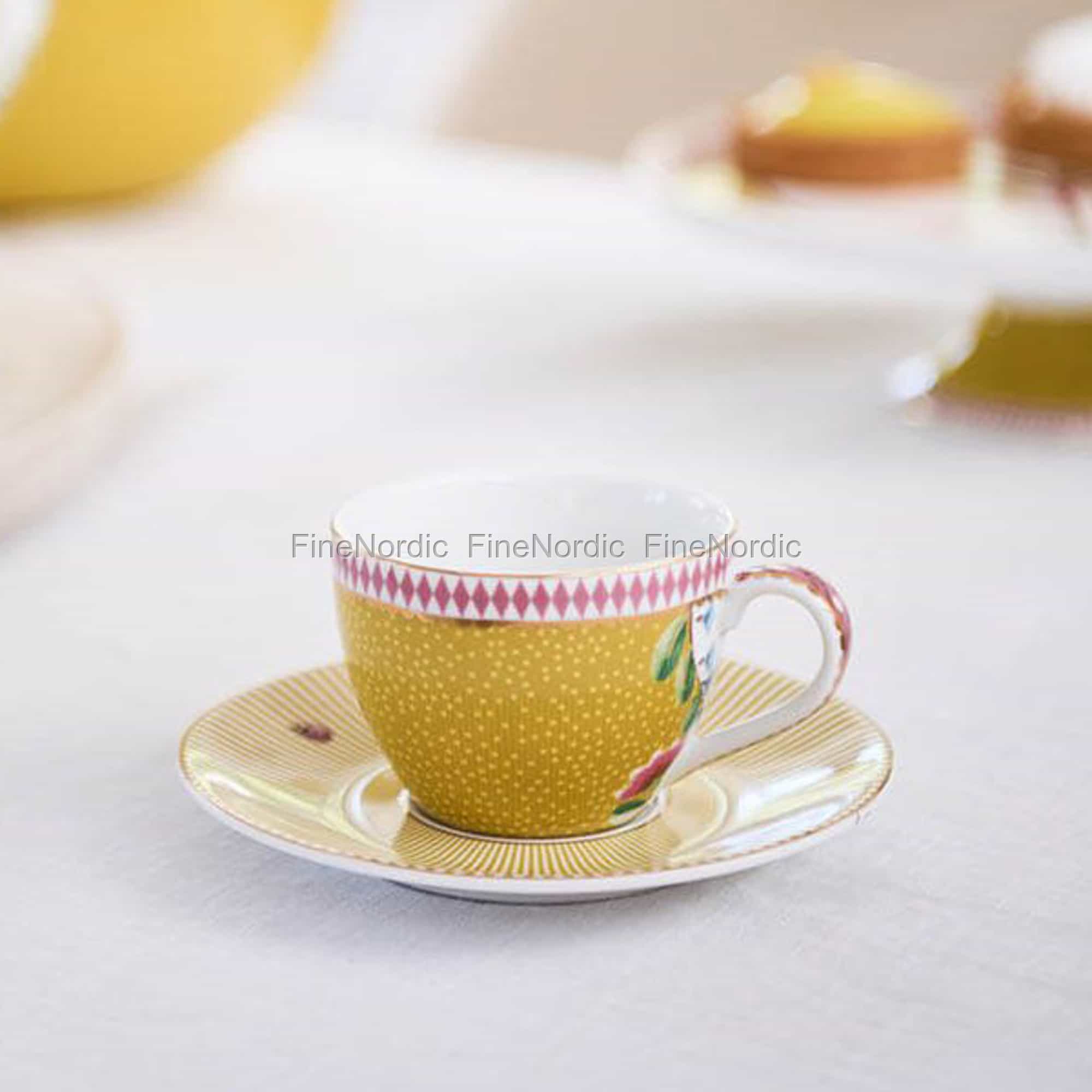 Pip Studio Espresso Cup & Saucer La Majorelle Yellow