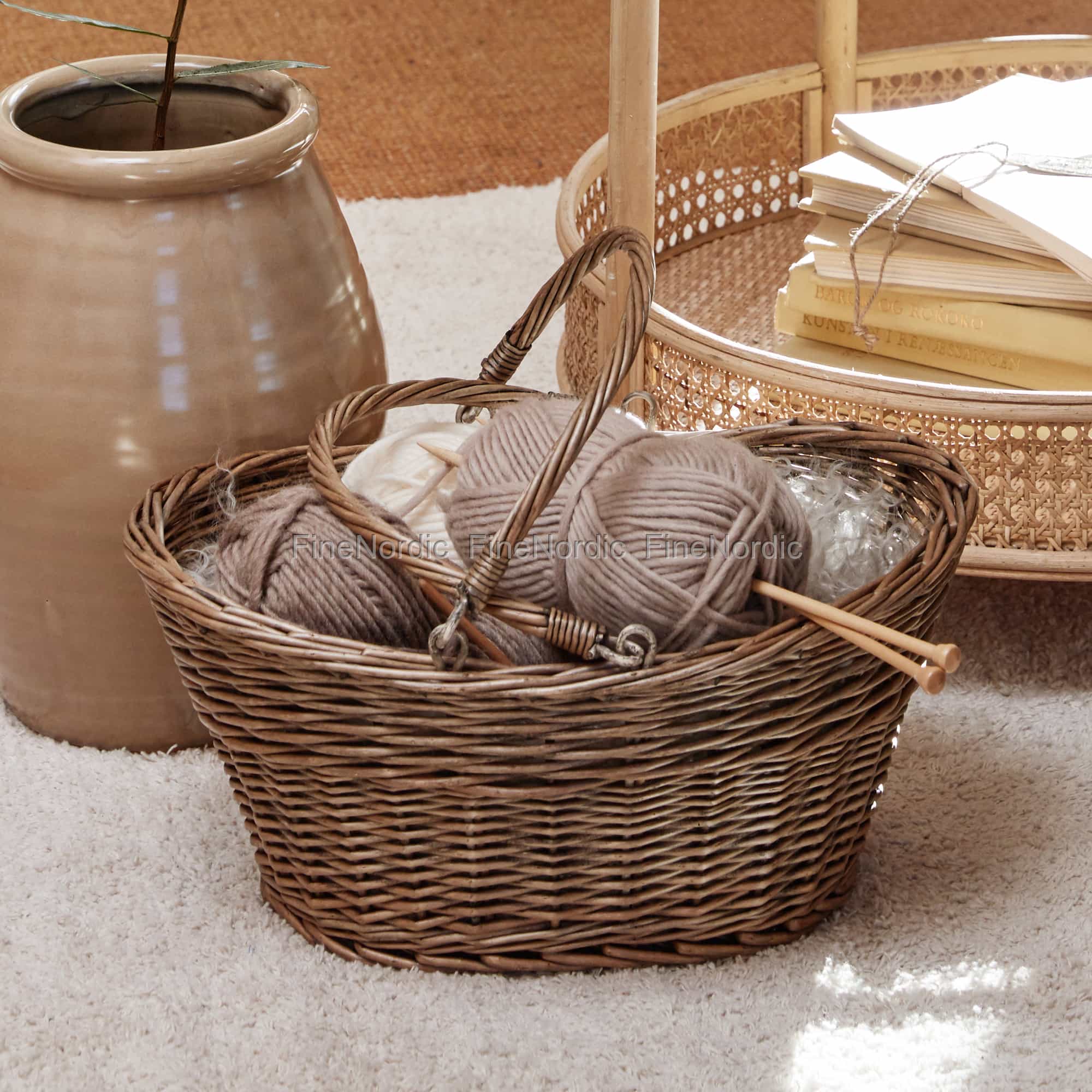 Ib Laursen Basket with 2 Handles Stackable
