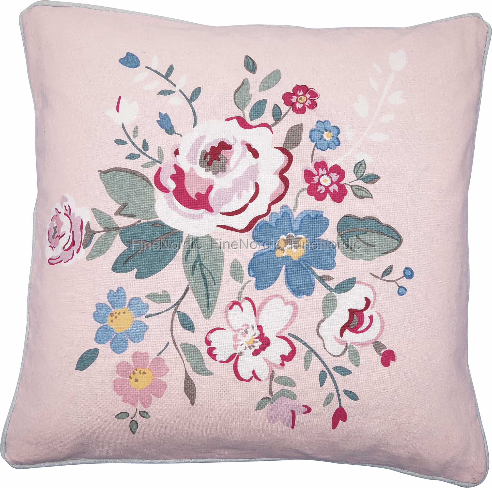 GreenGate Cushion Cover Pieceprinted Inge-Marie Pale Pink 50 x 50 cm