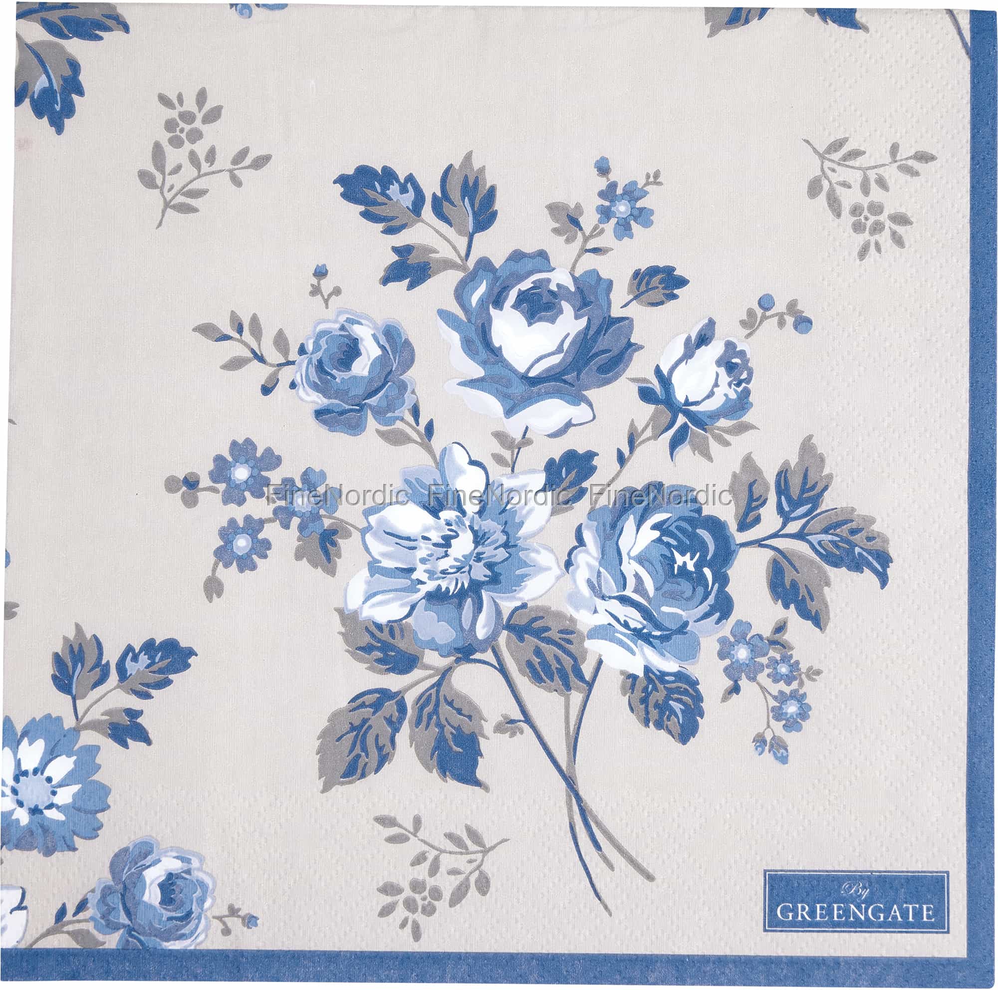 GreenGate Paper Napkins Harmony Pale Grey Large 20 pcs