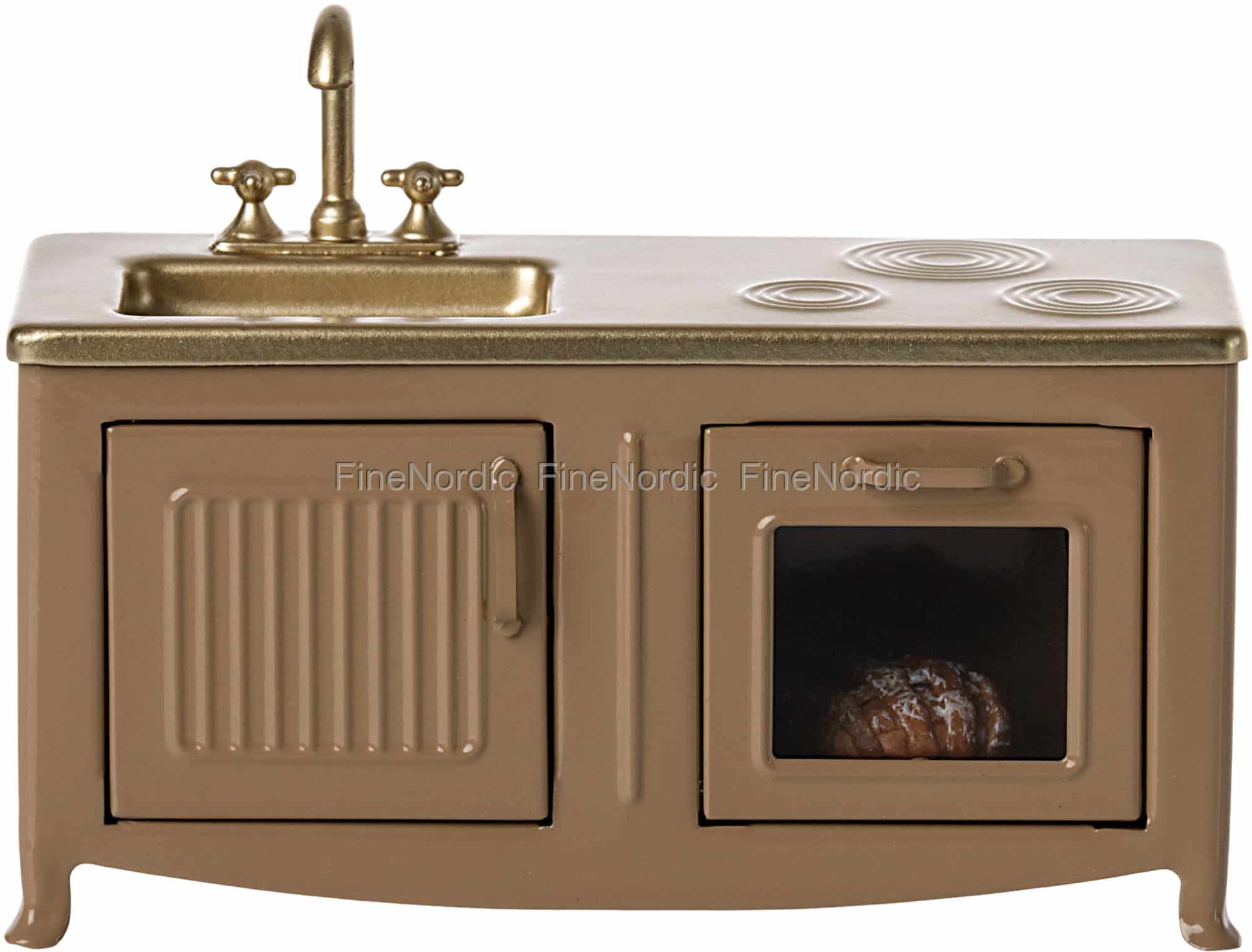 Maileg Miniature Kitchen for Mouse - Light Brown