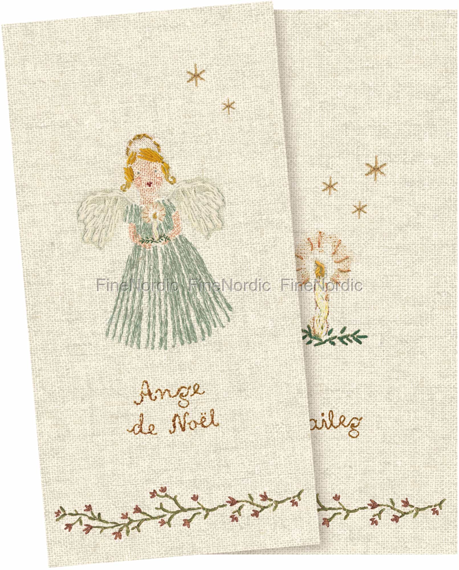 Maileg Paper Napkins Angel de Noël Blue - Small 16 pcs