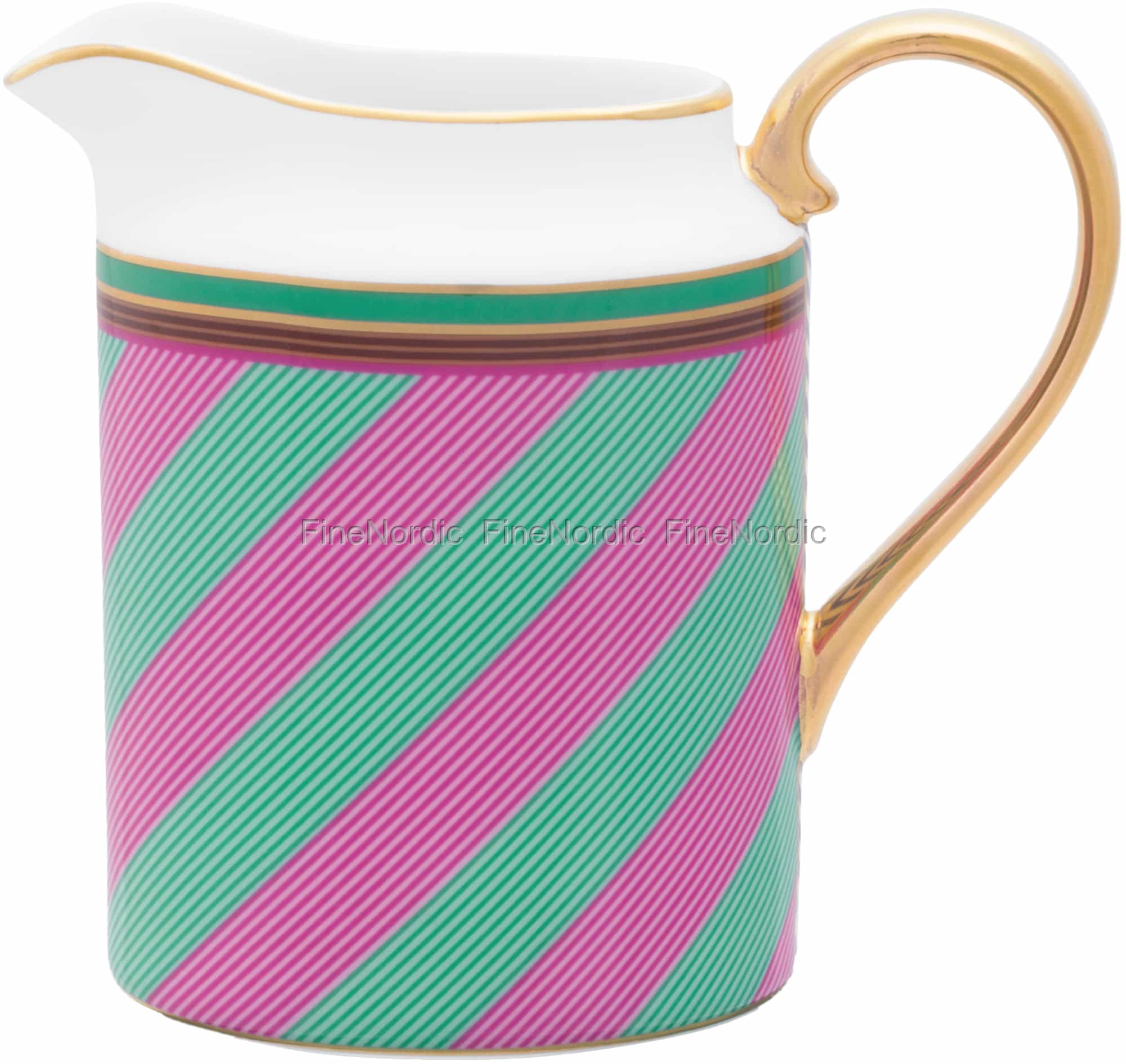 Pip Studio Jug Small Chique Stripes Pink-Green 260 ml