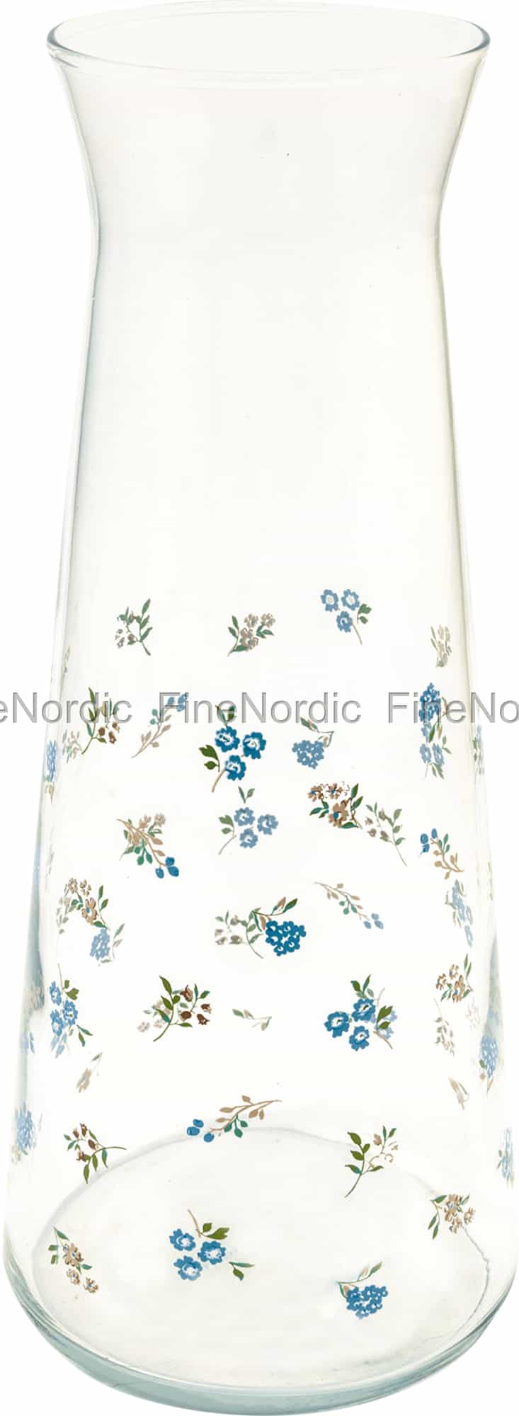 GreenGate Glass Carafe Christina White 1 Liter