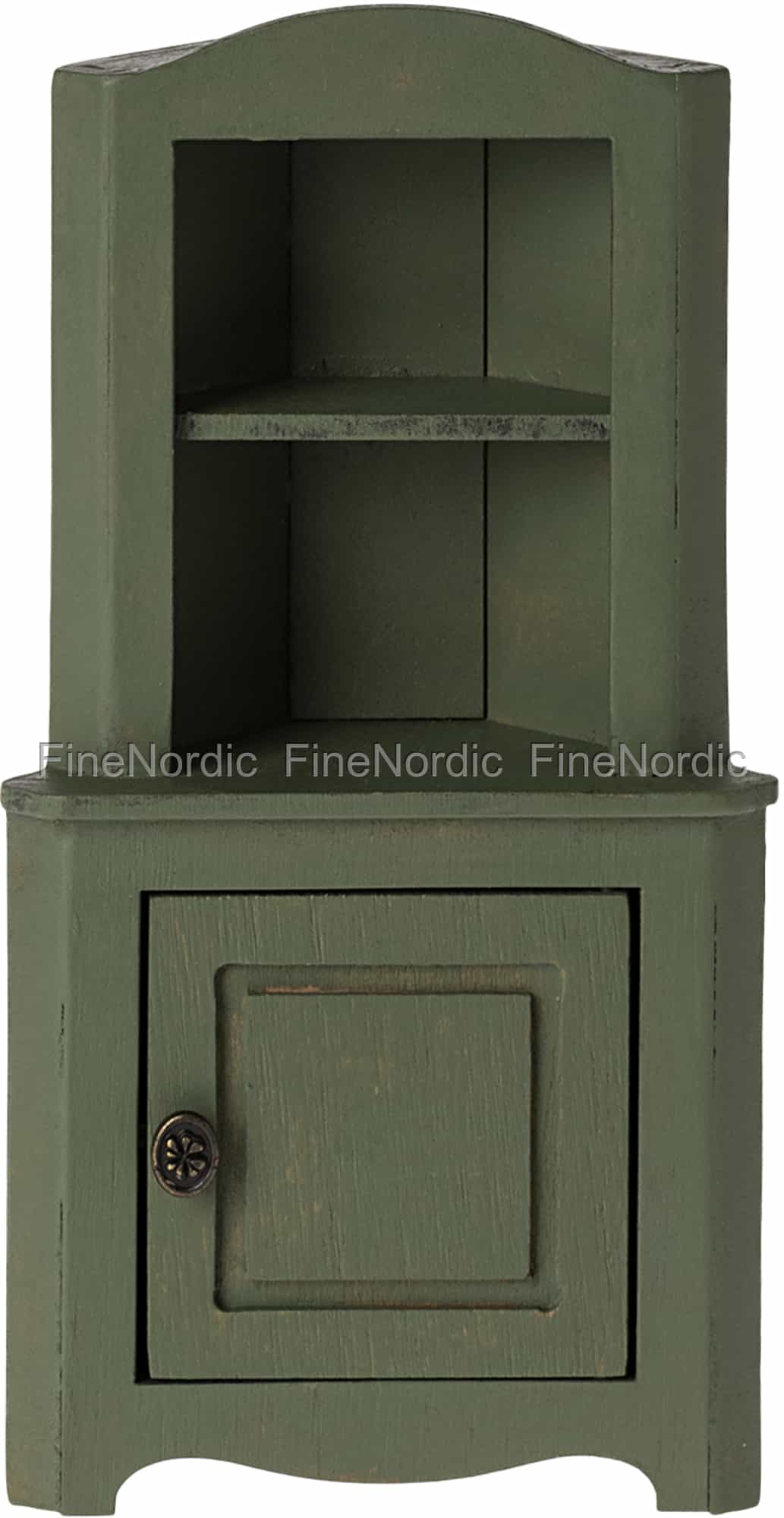 Maileg Miniature Corner Cabinet for Mouse - Dark Green