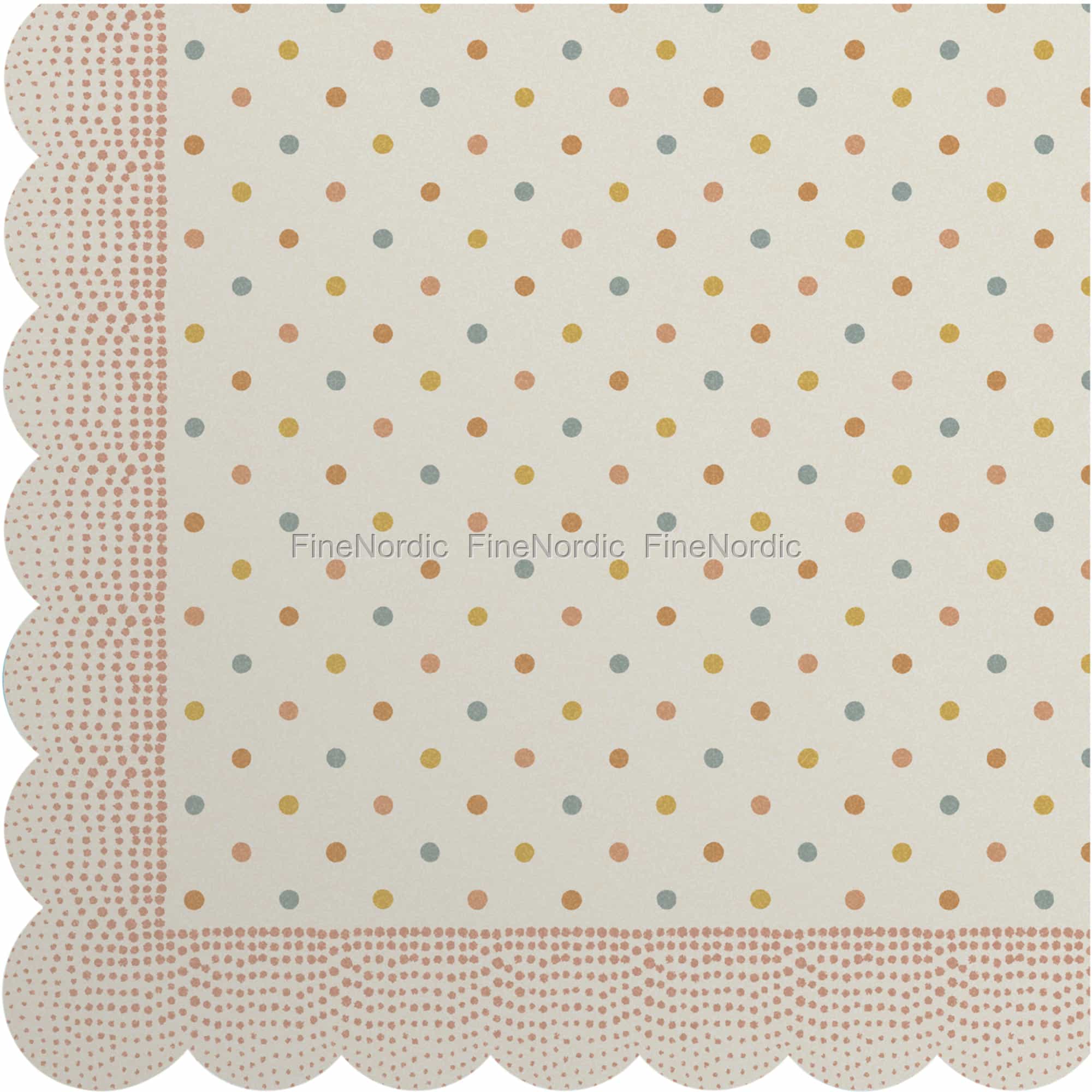 Maileg Paper Napkins Multi Dots - Rose 20 pcs