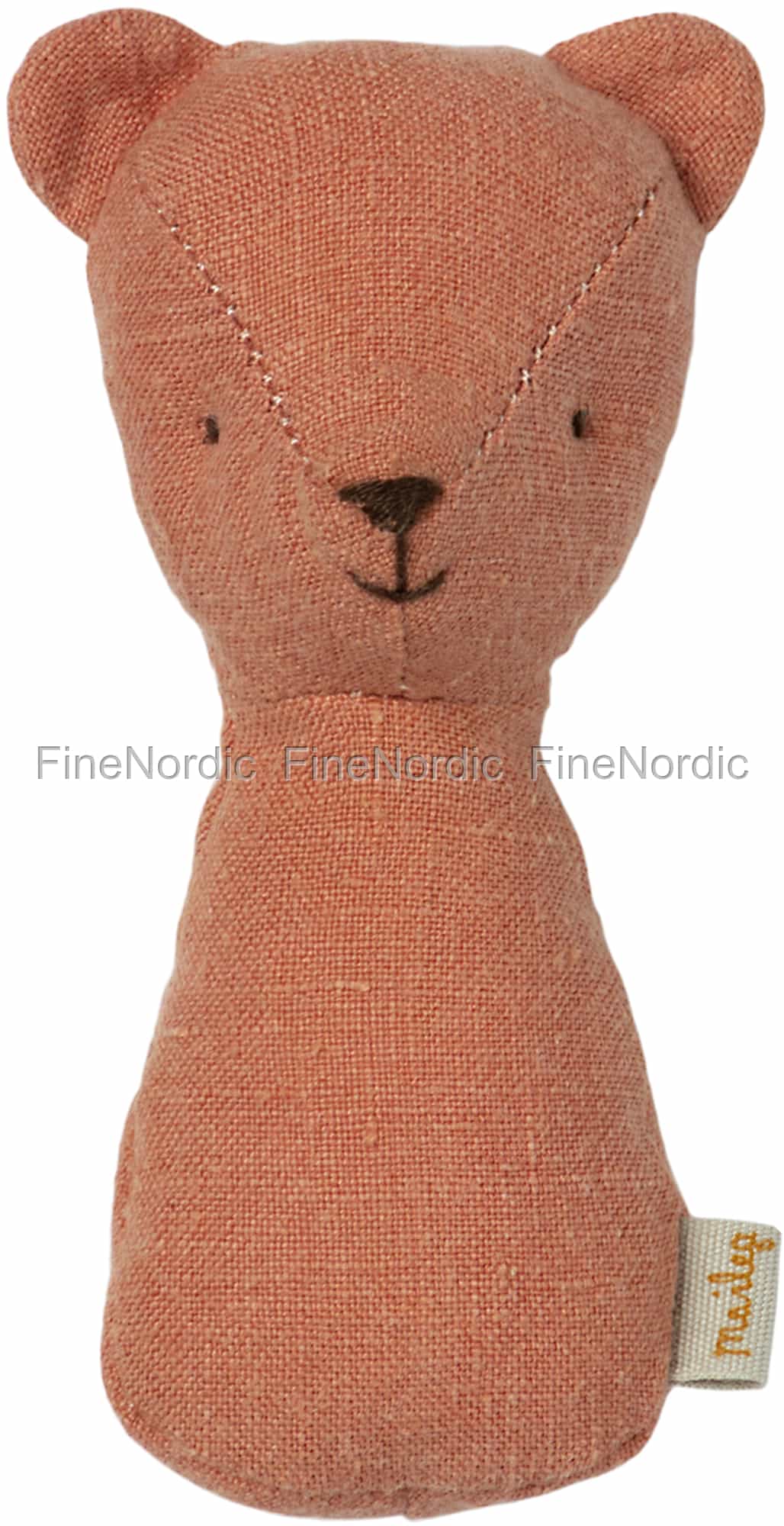 Maileg Teddy Rattle - Dusty Coral