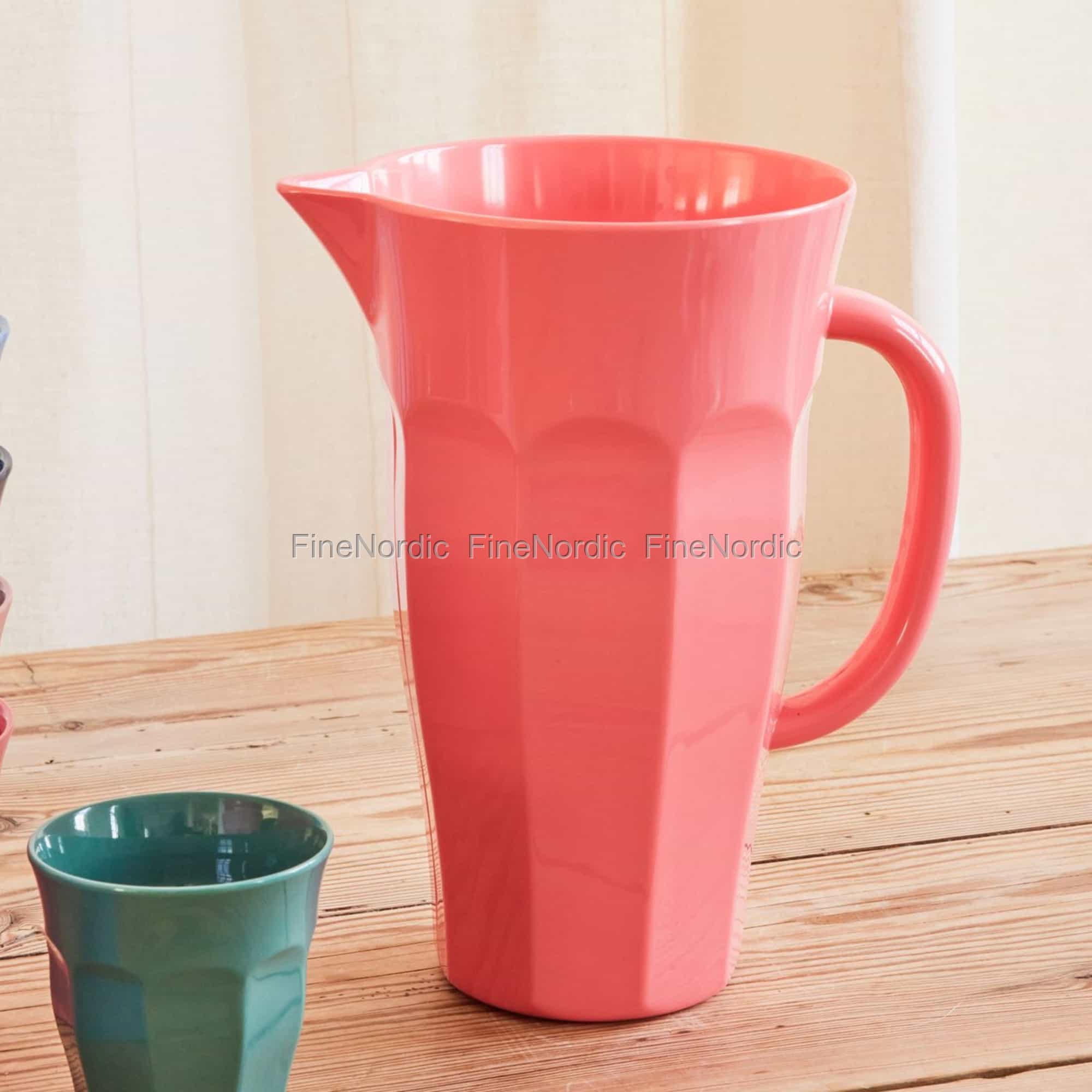 Rice Melamine Pitcher Cute Coral - 1.75 Liter