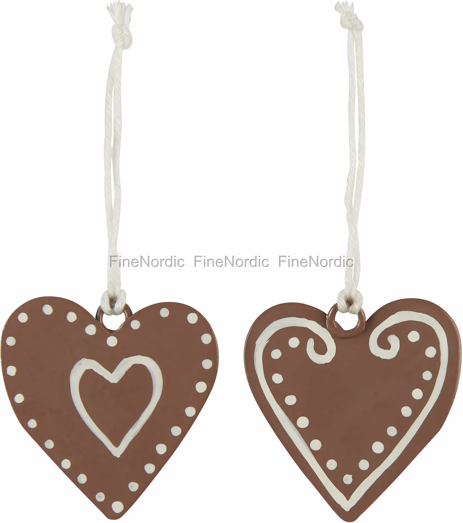 Ib Laursen Gingerbread Heart for Hanging My Nostalgic Christmas 2 pcs