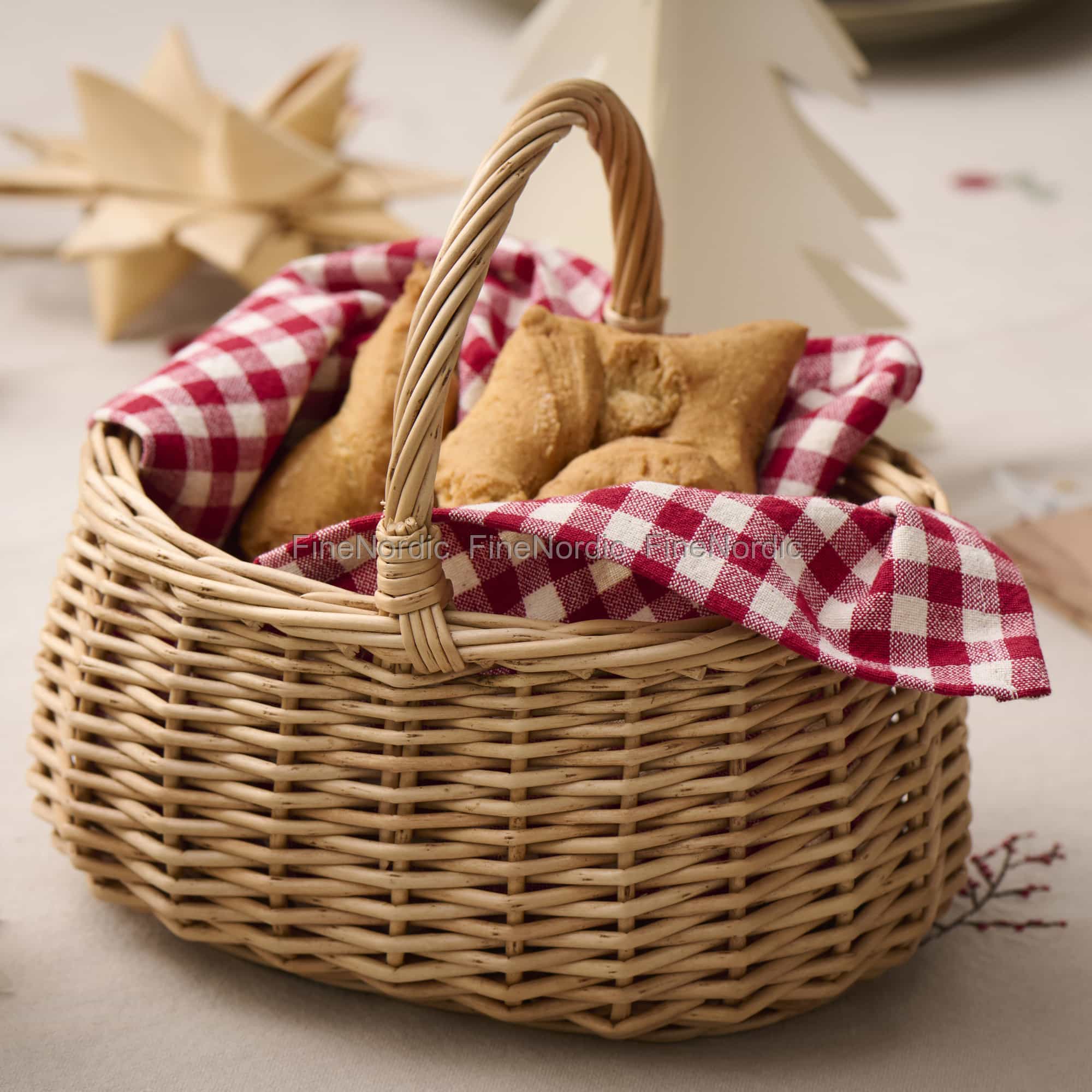 Ib Laursen Basket with Handle Across Mini