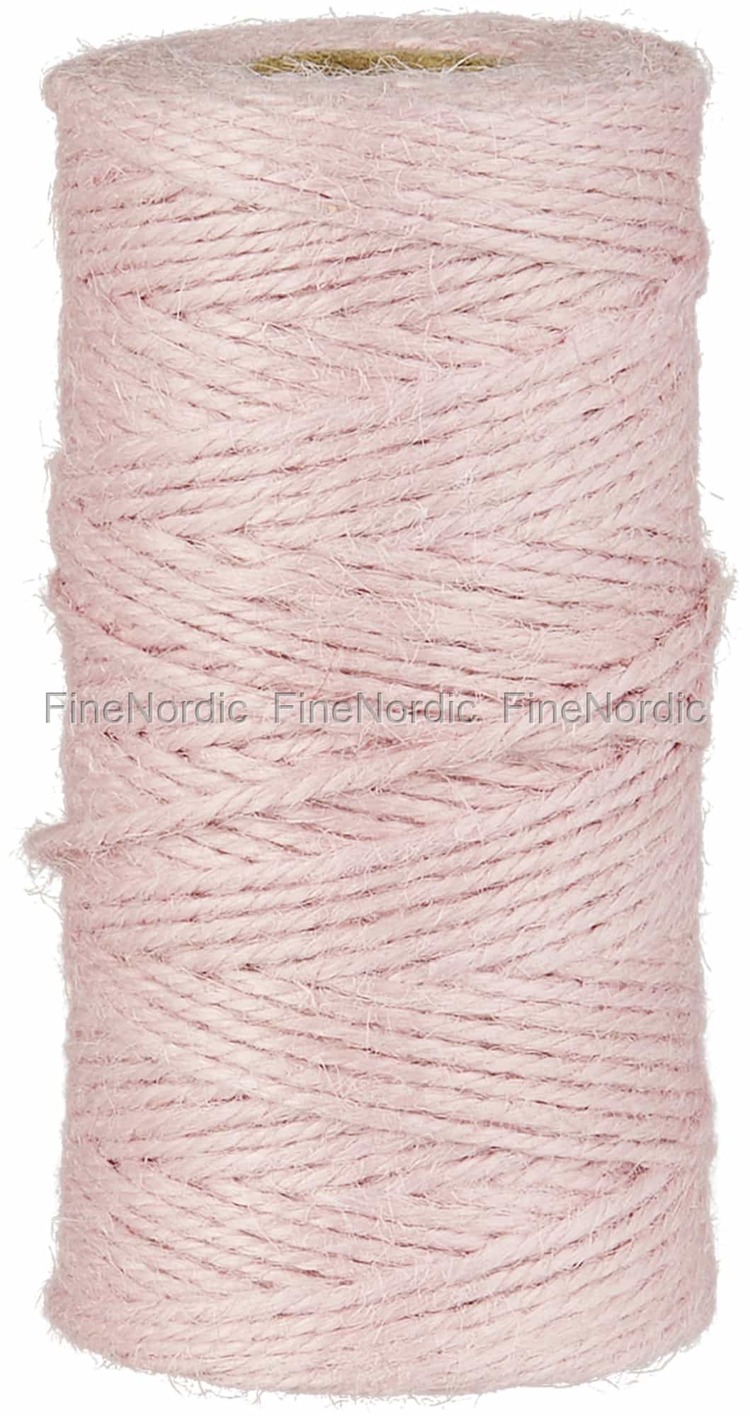 Ib Laursen Jute String Light Pink 100 m