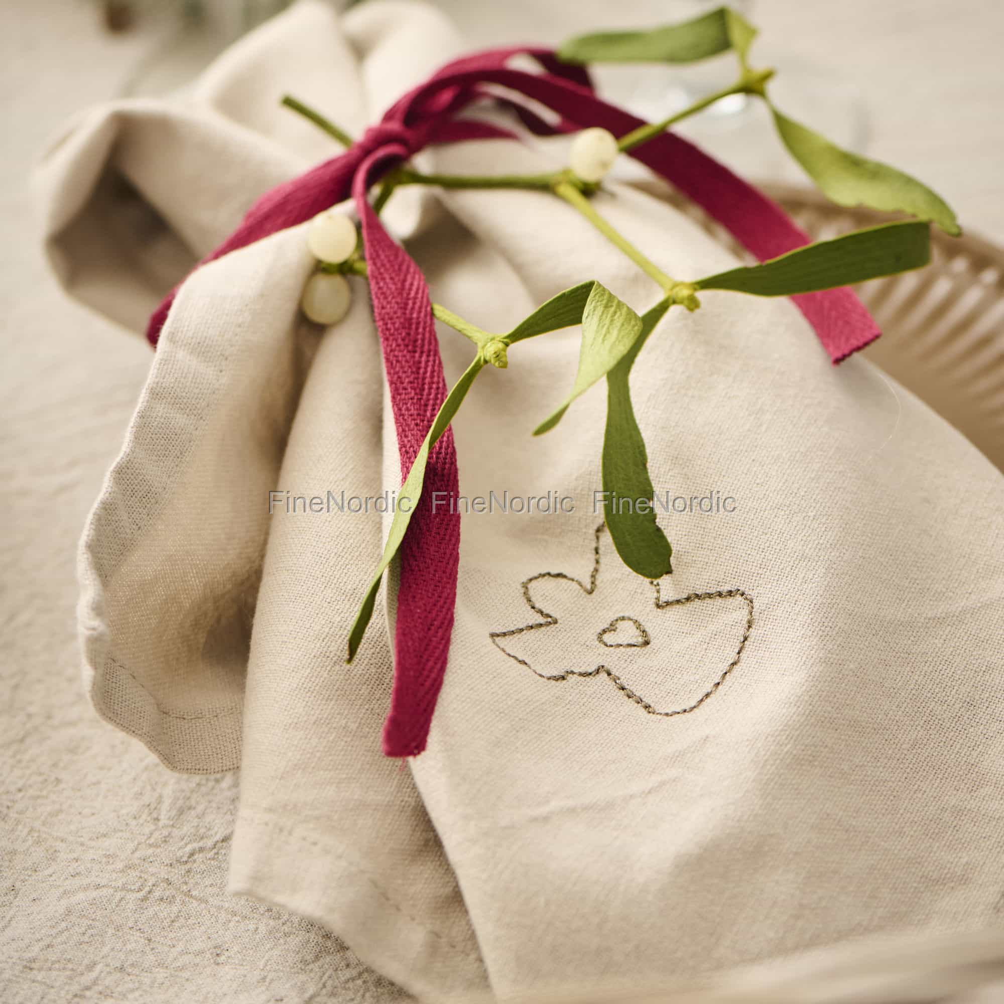 Ib Laursen Cloth Napkin Tradition with Angel Linen Coloured