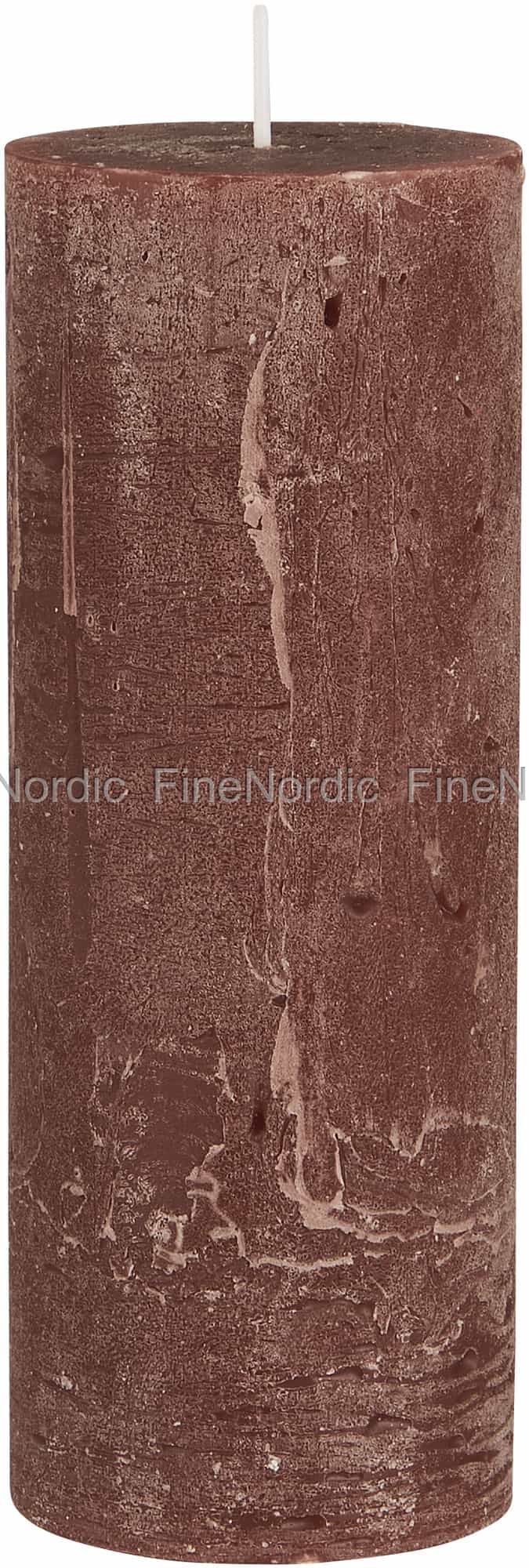 Ib Laursen Rustic Candle Rust 18 x 6.8 cm