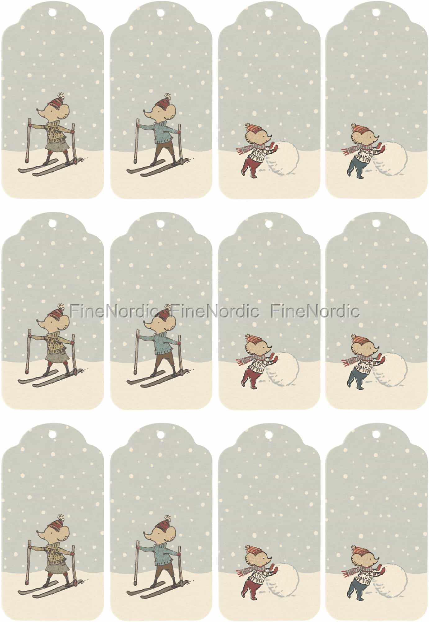 Maileg Christmas Gift Tags 12 pcs