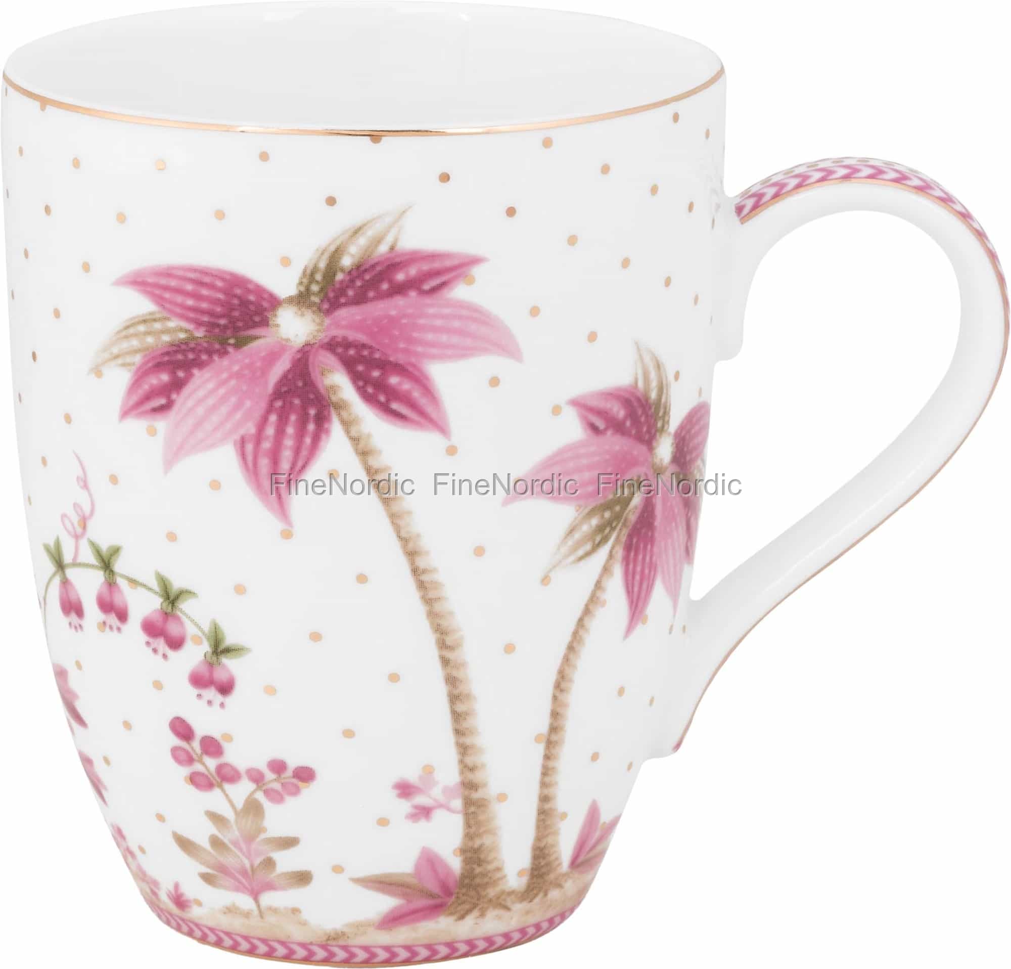 Pip Studio Mug Large Jolie Dots Gold Pink