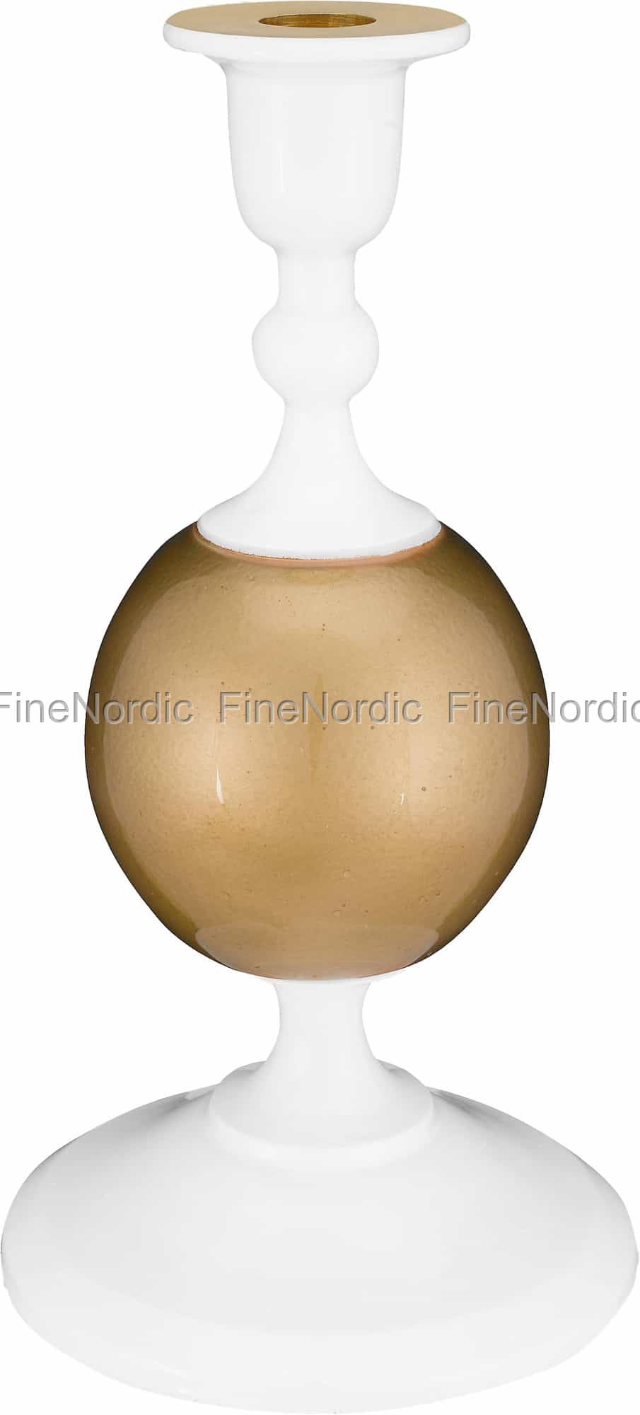 Pip Studio Candle Holder Metal Sphere Small White-Gold 24 cm