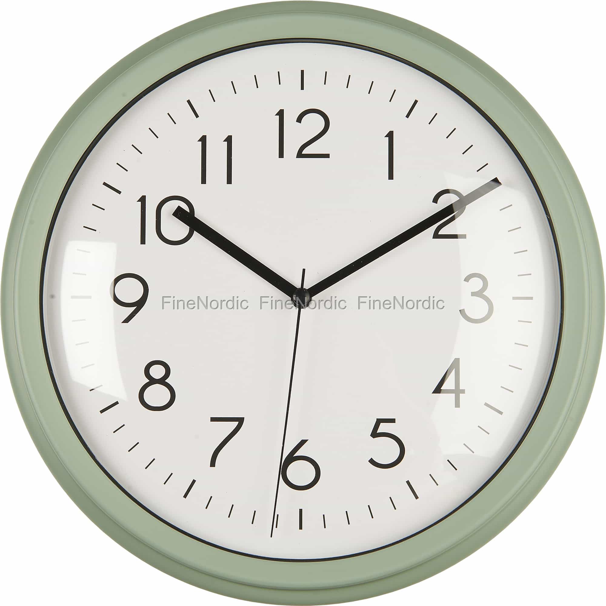 Ib Laursen Wall Clock Dusty Green with Edge