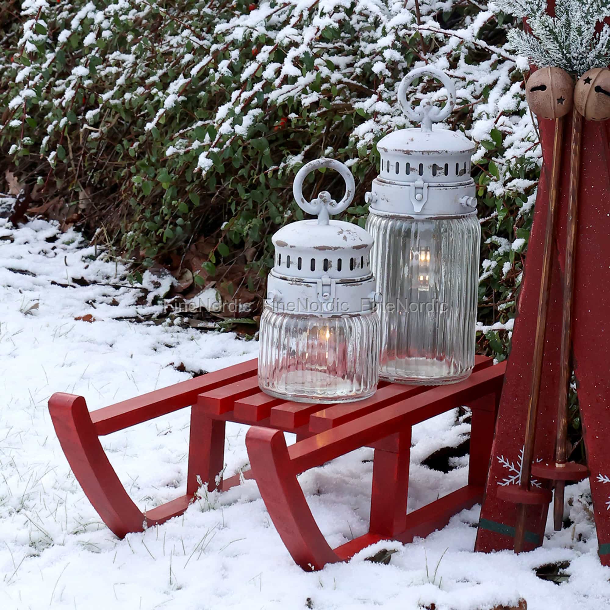 Chic Antique Vintage Sledge for Deco Antique Cherry