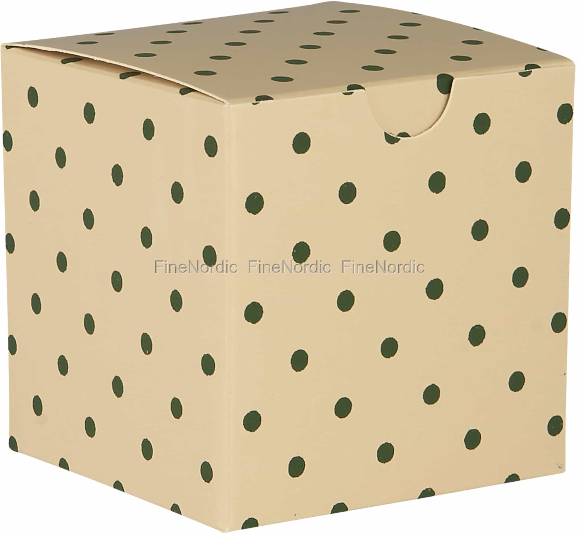 Foldable Box - Small - with Green Dots | Ib Laursen