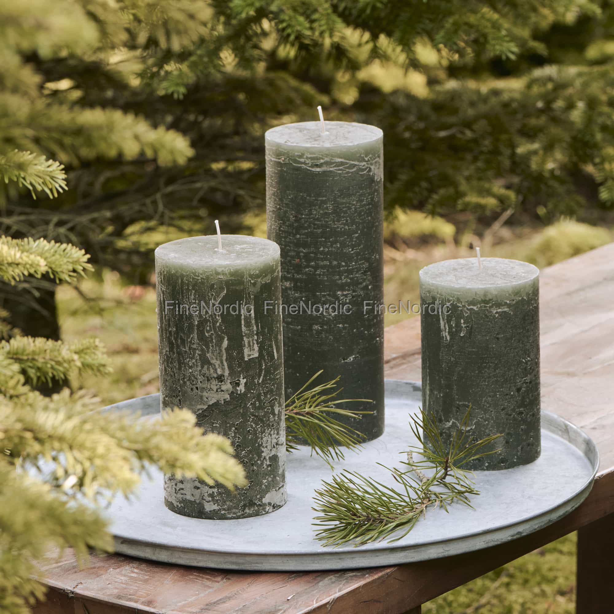 Large Zinc Candle Tray (45.8cm) | Ib Laursen Decor