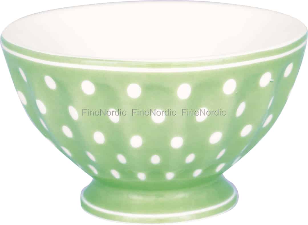 GreenGate Bowl "French Bowl" Medium "Dotty Pale Green"